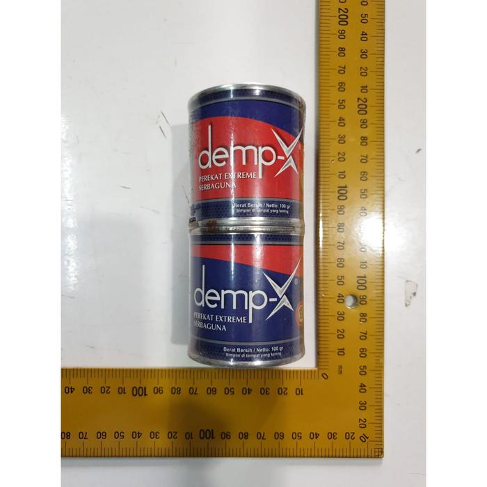 Jual KECIL Lem Epoxy Demp-X 2 komponen. 0.2 kg set 100 gram Dempul ...