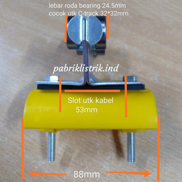 Jual Cable Kabel Trolley Troley Hanger C Track Untuk Hoist Crane ...