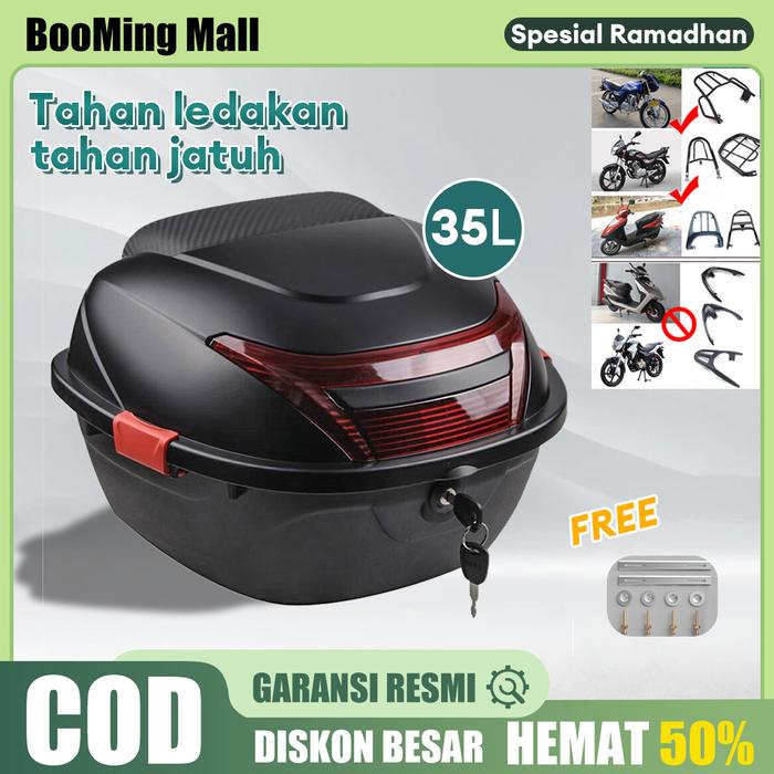 Jual BABA_MANAGASKAR BOX MOTOR 35L BOX BELAKANG MOTOR KAPASITAS TAS ...