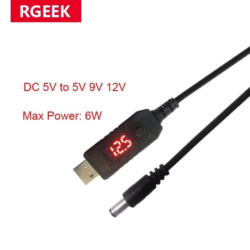 Jual RGEEK USB Boost Converter DC 5V to 5V 9V 12V 5.5*2.1mm with ...