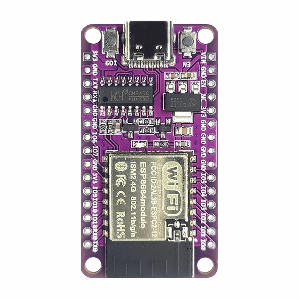 Jual BARU ESP32-C2 MCU Development Board Built-in ESPC3-12 2.4G Wifi ...