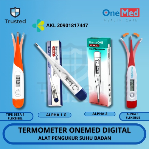 Jual TERMOMETER ONEMED DIGITAL ALPHA 2 BETA 1 THERMOMETER DIGITAL HAPPY ...