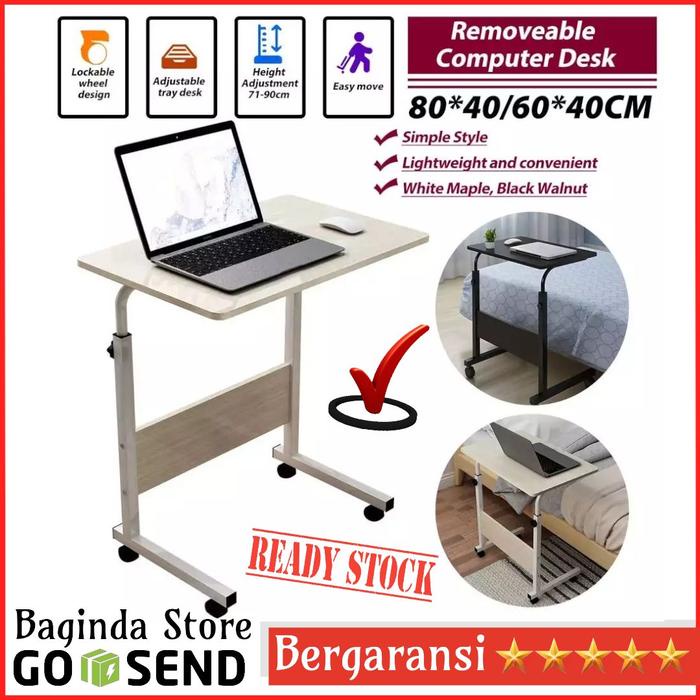 Jual Meja Kerja Belajar Serbaguna Laptop Dorong Lipat Minimalis ...