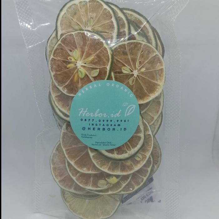 Jual BisaInstan- Dried lime slice jeruk nipis peras dehydrated | Shopee ...