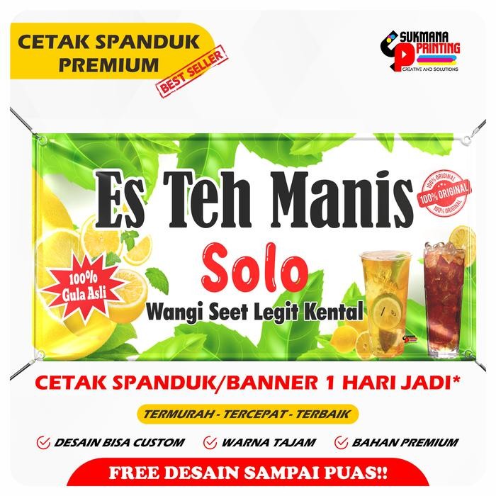 Jual Mntb" Cetak Spanduk Es Teh Manis Solo - Banner Jual Minuman Es Teh ...