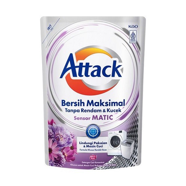 Jual ATTACK SENSOR MATIC LIQUID POUCH 1200 ML | Shopee Indonesia
