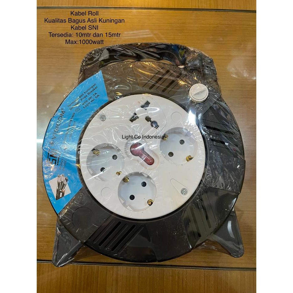 Jual JT READY KABEL ROLL 10METER / KABEL ROLL 15METER KABEL VISICOM SNI ...