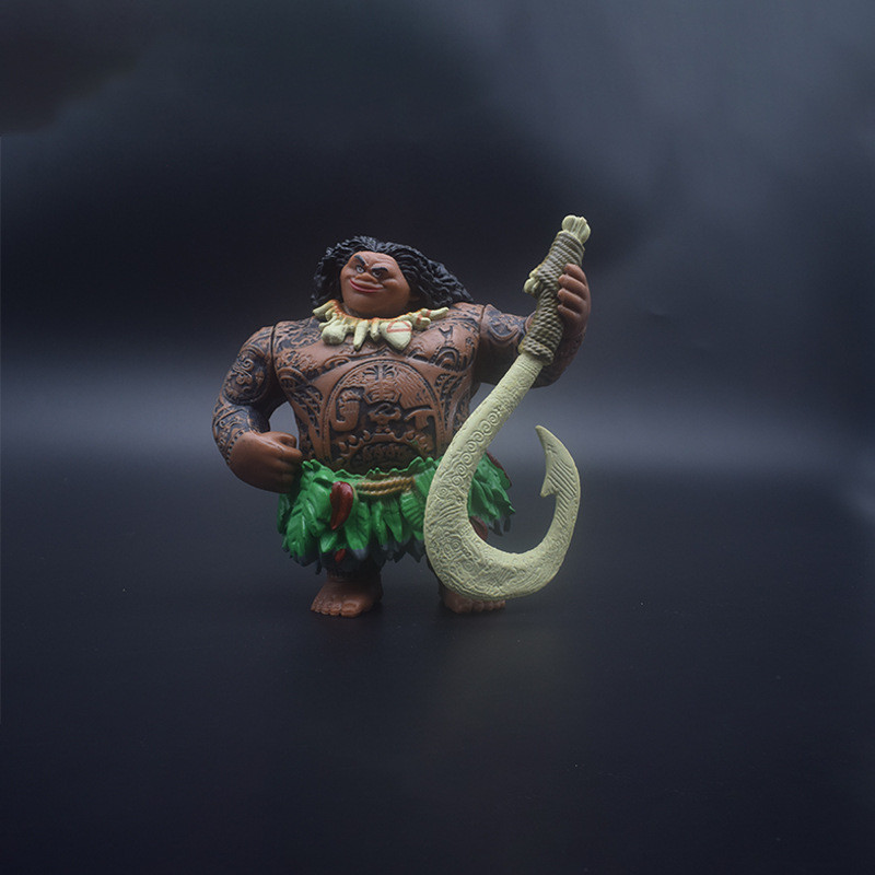 Jual 6Pcs/set Cartoon Movie Moana Action Figure Anime Moana Maui Chief ...