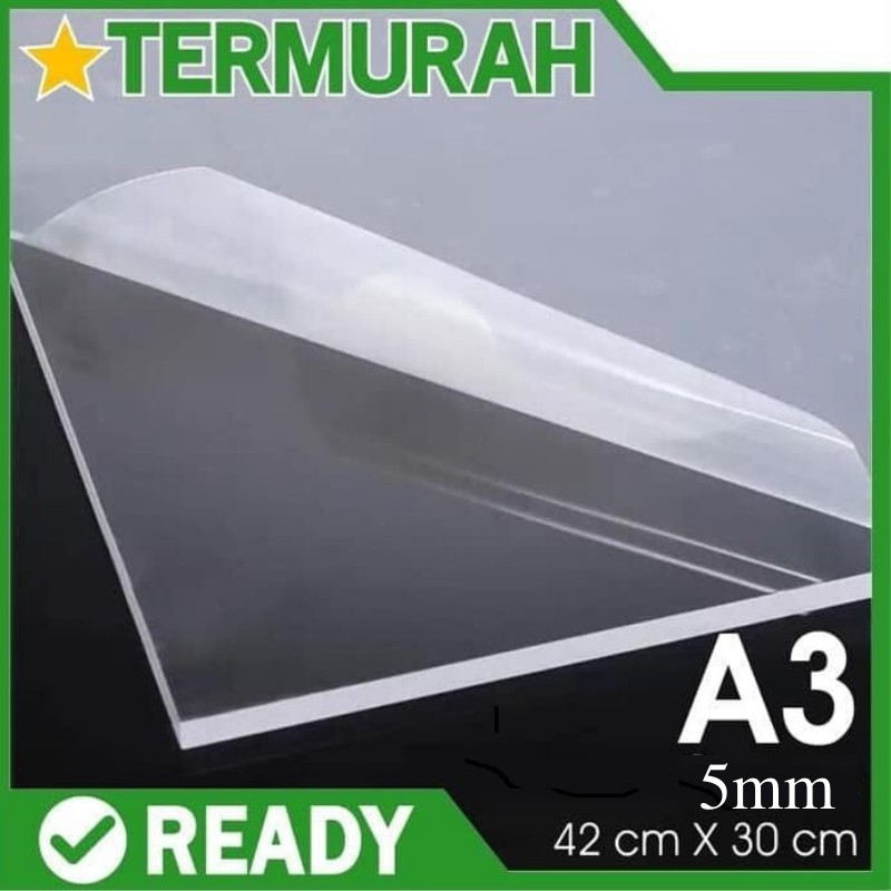 Jual Akrilik Lembaran 5mm Bening Ukuran A3 | Shopee Indonesia