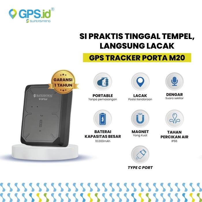Jual Space - Gps Id Tracker Portable Superspring Porta M-20 / Portable | Shopee Indonesia