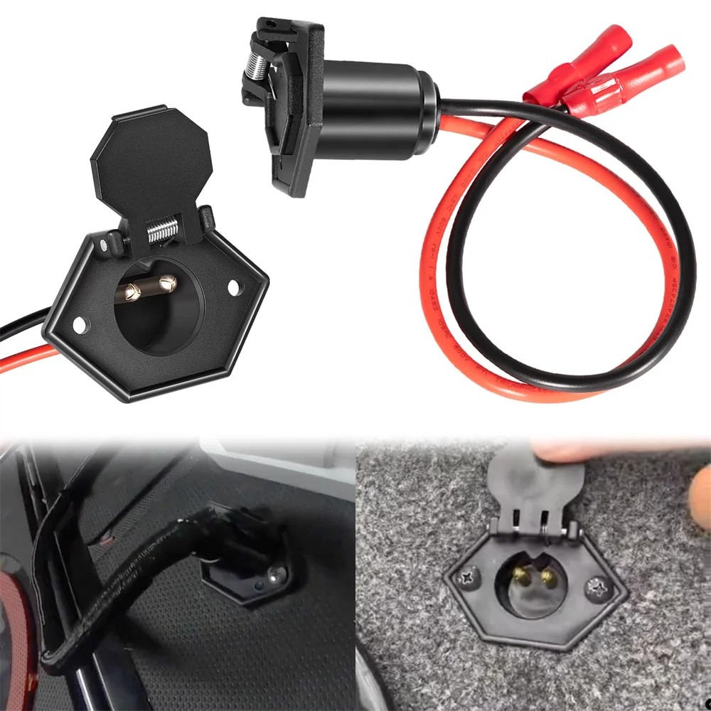 Jual NEW 2-Prongs Power Receptacle for 8M4000954 Trolling Motor 12V 24V ...