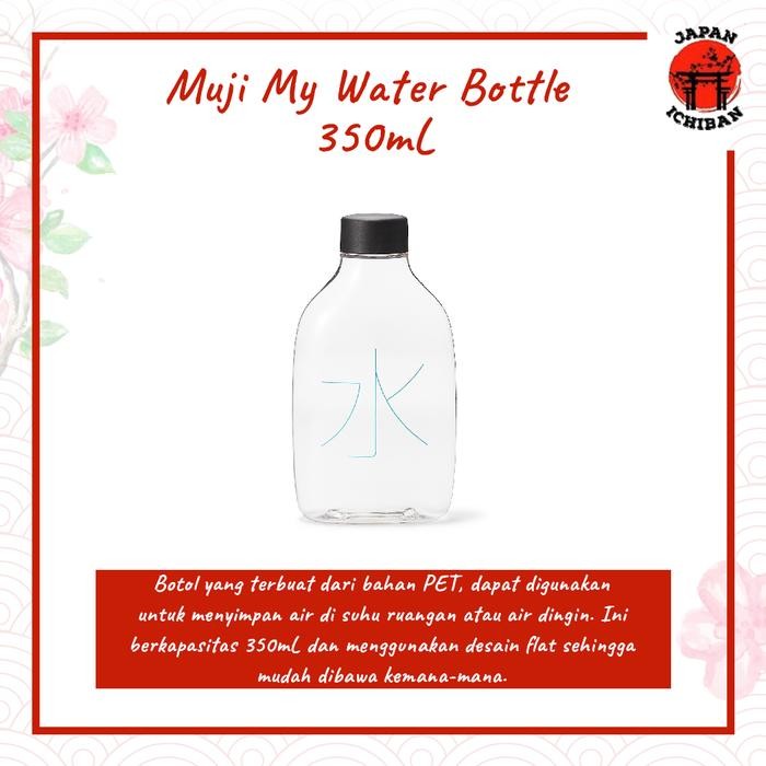 Jual Muji Water Bottle Flat Shape 350ml Original Japan | Shopee Indonesia