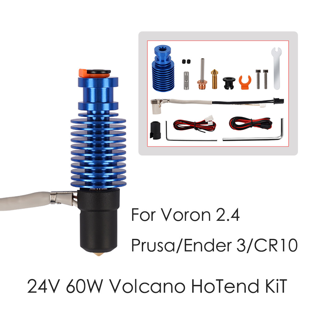 Jual New 24V 60W Volcano Hotend Kit For Voron 2.4 Prusa Ender 3 CR10 ...