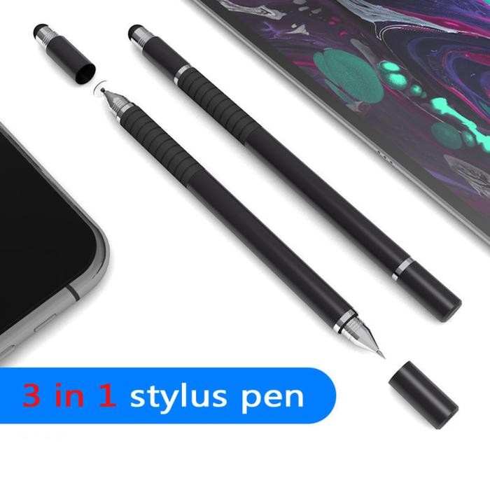 Jual Stylus Pen 3in1 TRIPLEDI Nib Touch Drawing Pen Tablet Tip Rubber ...