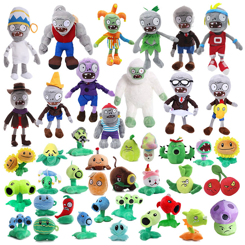 Jual Plants Vs Zombies Stuffed Toys Gargantuar Conehead Zombie Yeti ...