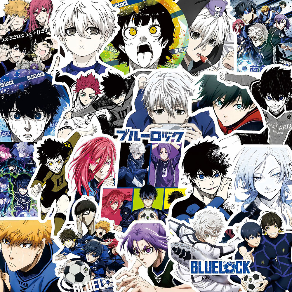 Jual 10/30/80Pcs Japan Anime Blue Lock Cartoon Stickers Classic Manga ...