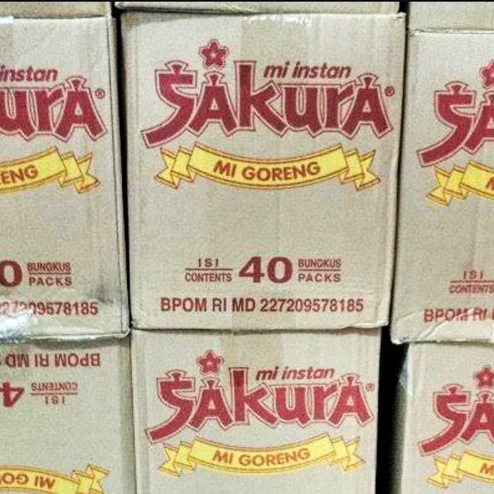 Jual MI SAKURA GORENG 1 DUS ISI 40 BUNGKUS | Shopee Indonesia