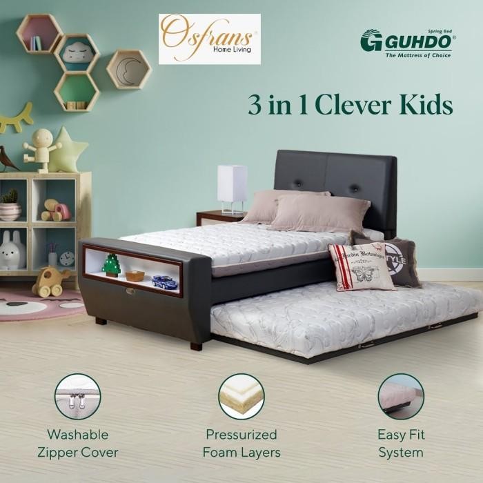Jual Guhdo Kasur Springbed 3 in 1 Clever Kids DIVAN DAN KASUR SORONG ...