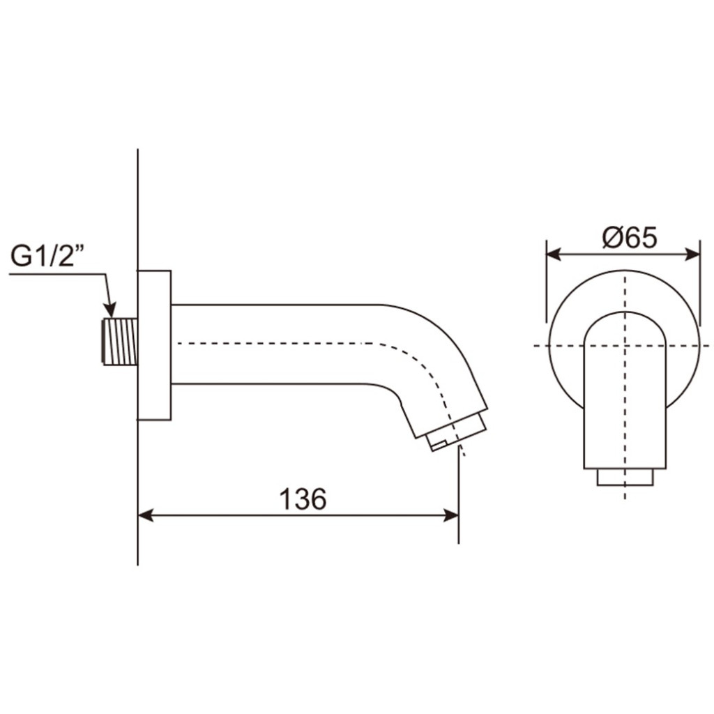 Jual American Standard Keran Mandi Tanam - Celia In Wall Bath Spout ...