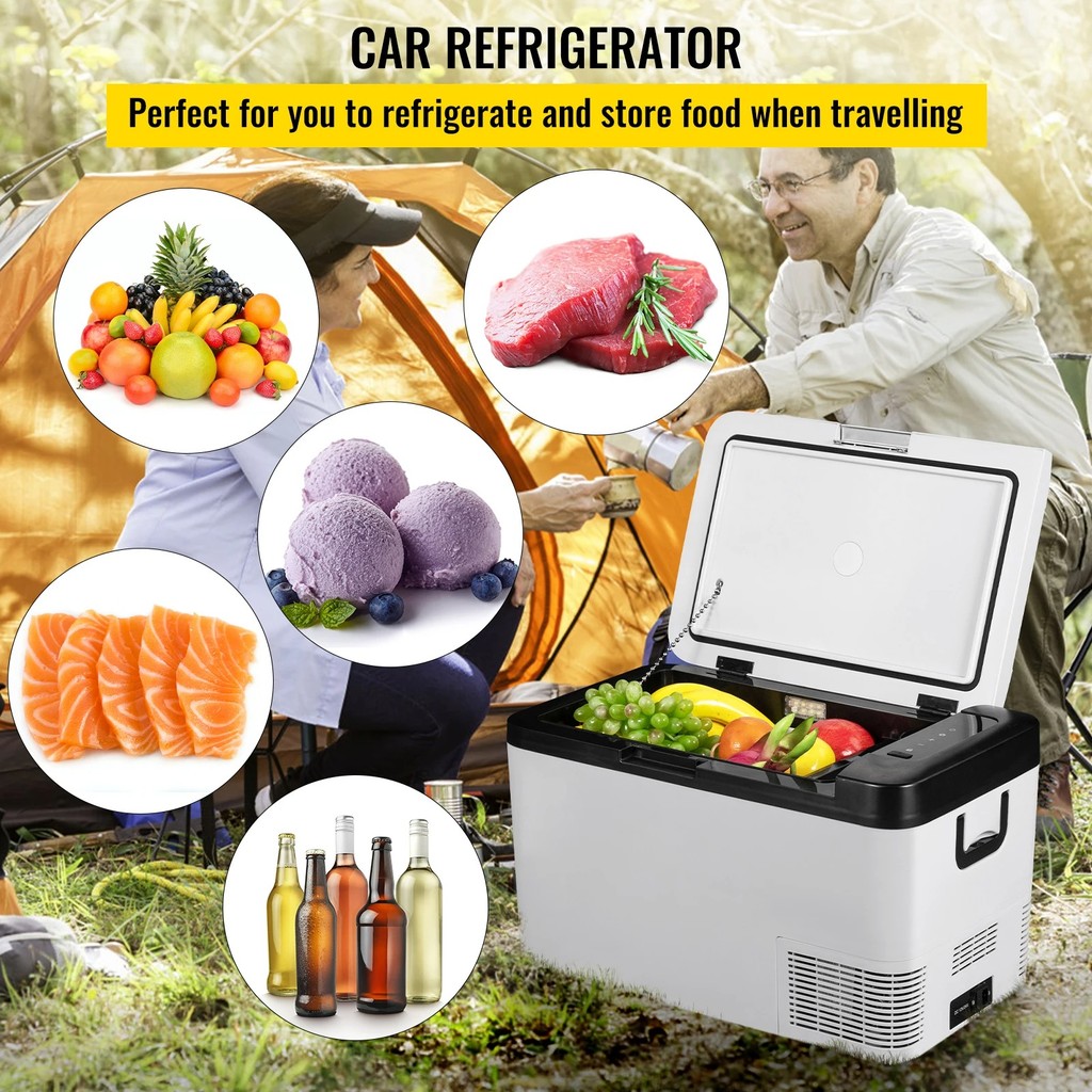 Jual VEVOR 25L Car Refrigerator Mini Fridge Freezer Portable Compressor ...