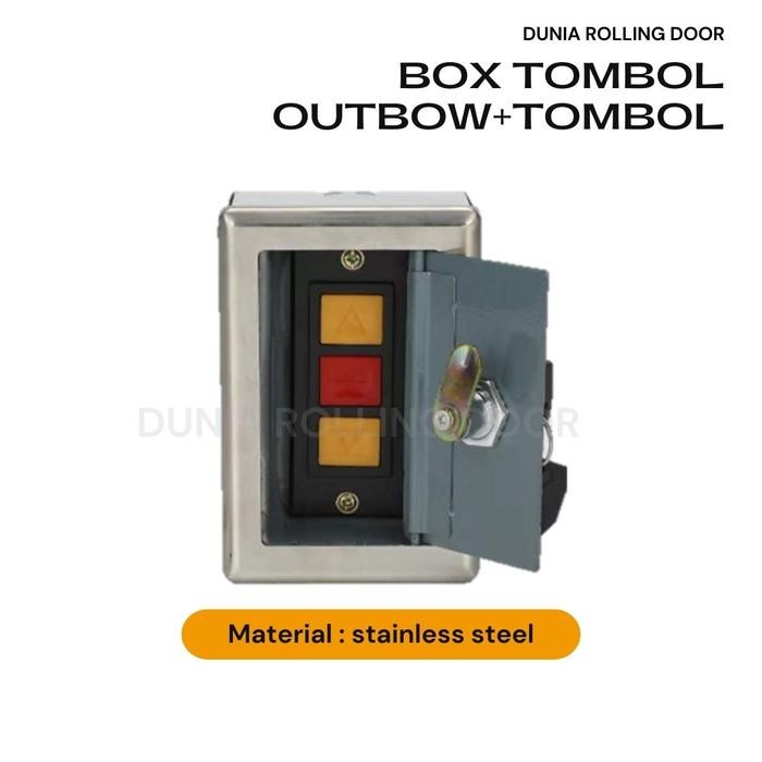 Jual OUTBOW BUTTON BOX - BOX TOMBOL STAINLESS ROLLING DOOR / STAINLESS ...