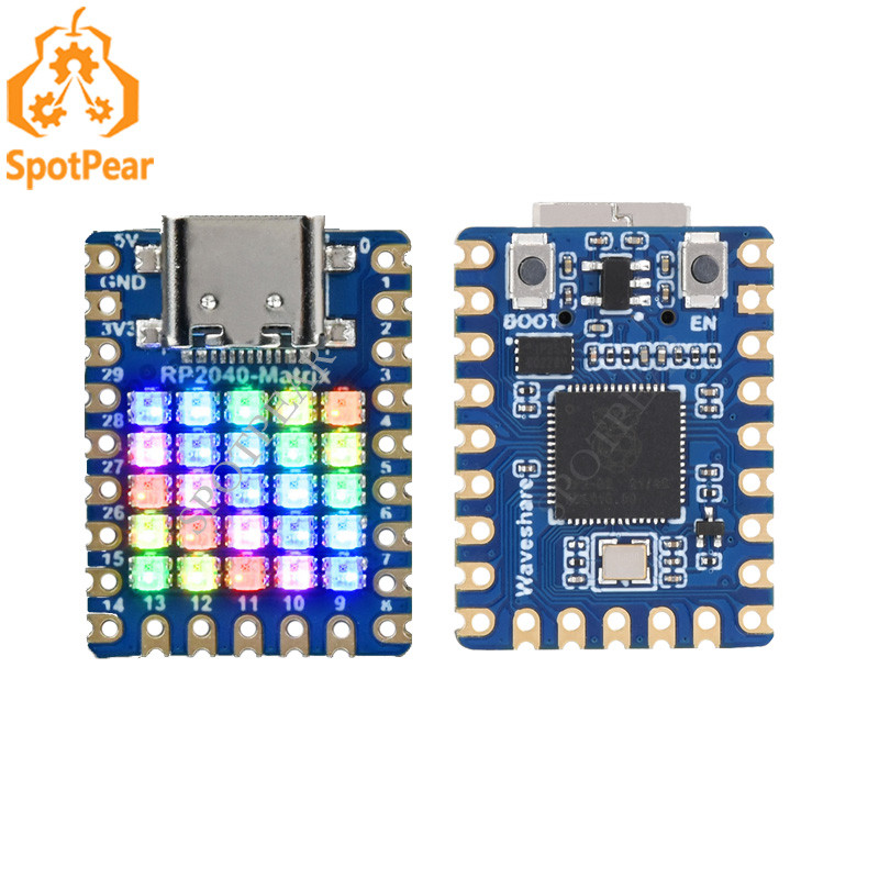 Jual BEST SELLER Raspberry Pi RP2040-Matrix Development Board 5×5 RP2040 RGB LED Matrix Based On ...