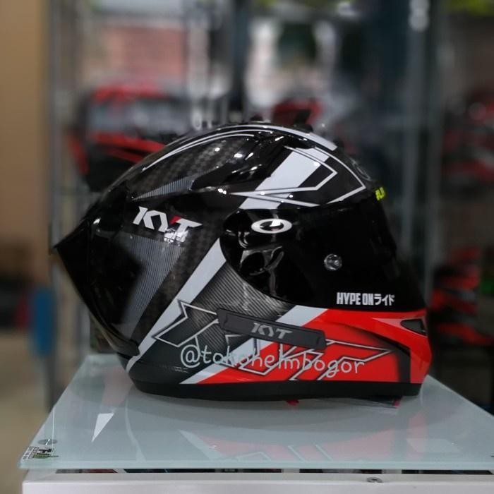 Jual FACE-FULL-HELM- SPOILER KYT K2 RIDER 3D DARKSMOKE BAHAN AKRILIK ...