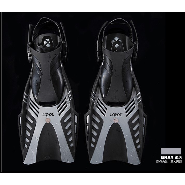 Jual Swimming flippers adjustable flippers adult swim fins long ...