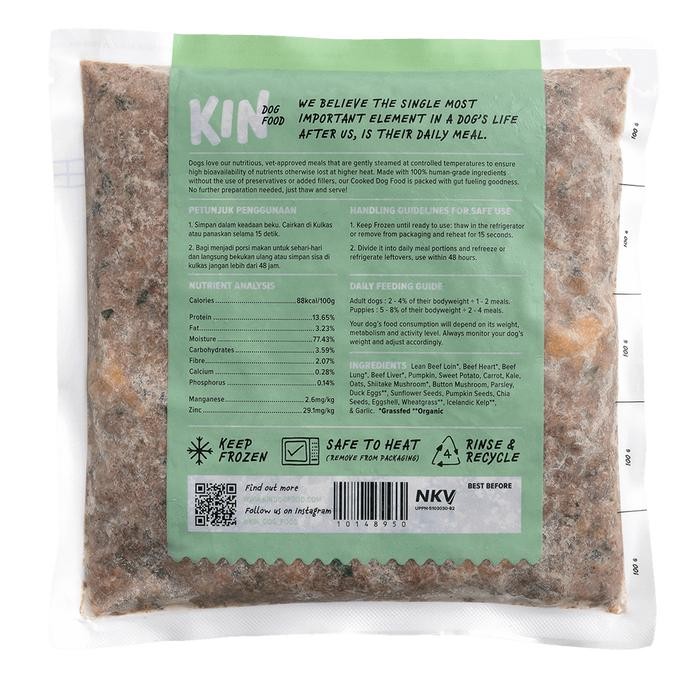 Jual Kin Dog Food Cooked Mixers - Beef Mixer 500g | Shopee Indonesia