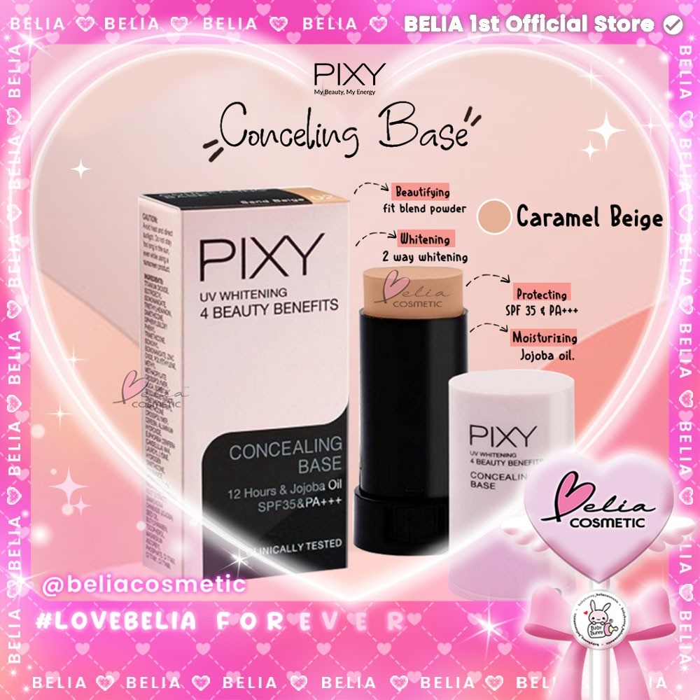 Jual PIXY CONCEALING BASE 9G ( UV WHITENING 4 BEAUTY BENEFITS CONCEALER ...
