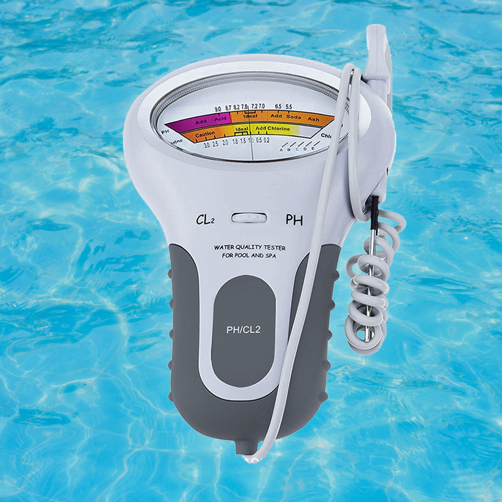 Jual Professional PH Chlorine Cl2 Level Meter Tester with Probe for ...