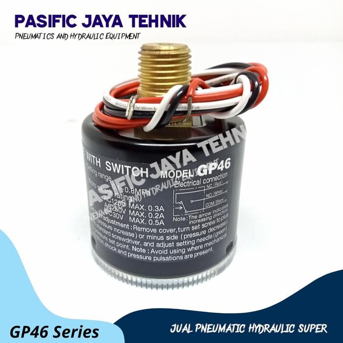 Jual Hemat Pressure Gauge With Switch Smc Gp46 | Shopee Indonesia