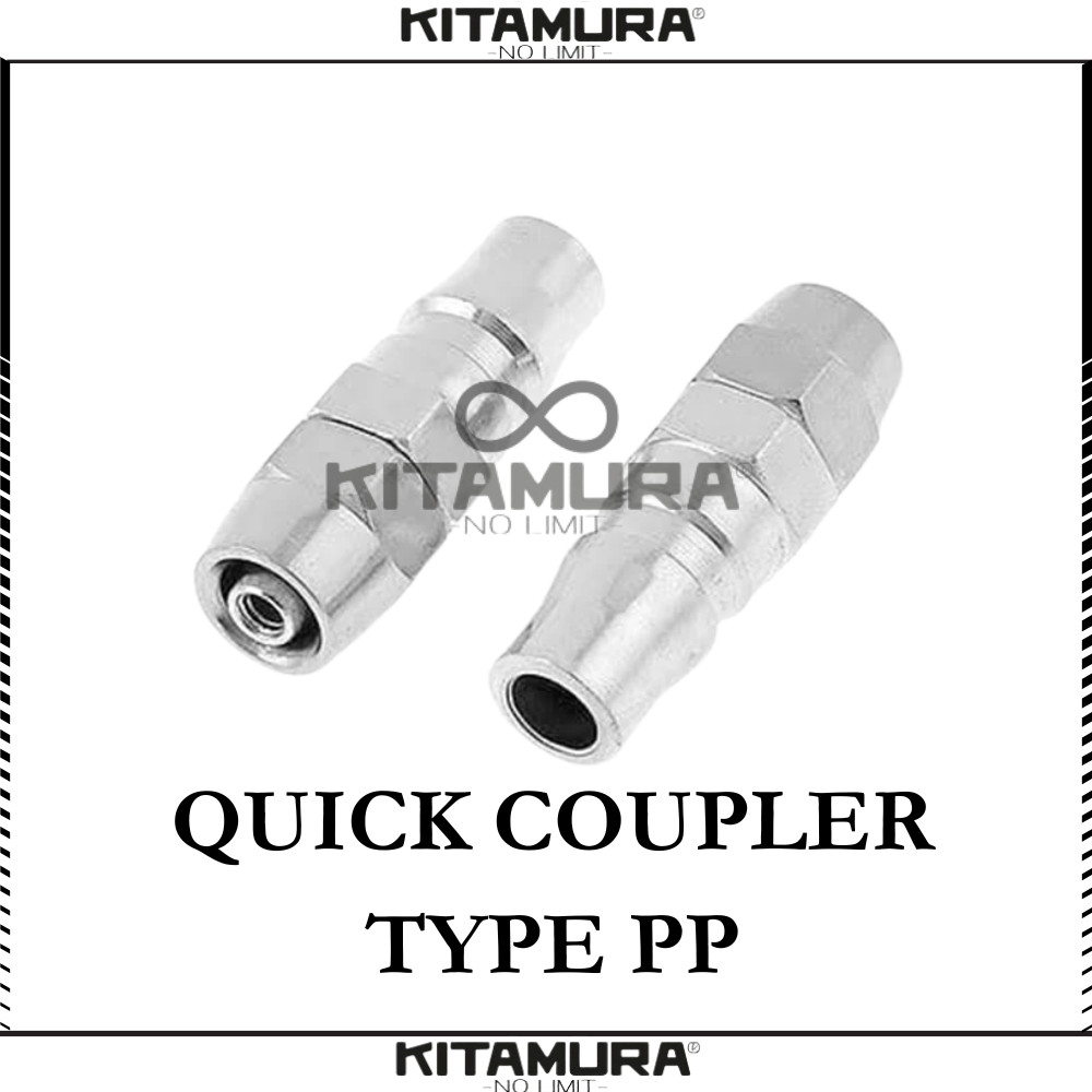Jual PP 20 Quick Coupler Angin Type PP20 Untuk Selang OD 8mm X IDE 5mm ...