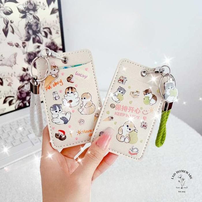 Jual ID Card Holder Aesthetic Premium Name Card Holder Card Holder ...