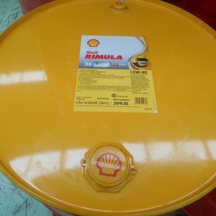 Jual oli OIL oli Oli shell Rimula R4X 15W - 40/ DRUM 209LT MESIN DIESEL ...