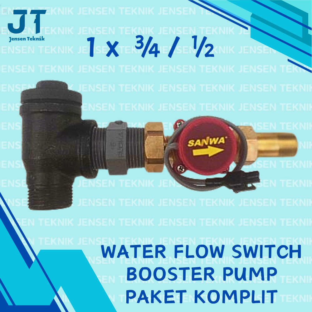 Jual Water Flow Switch Sanwa Booster Pump 1 x 3/4" 1/2" Set Komplit | Shopee Indonesia