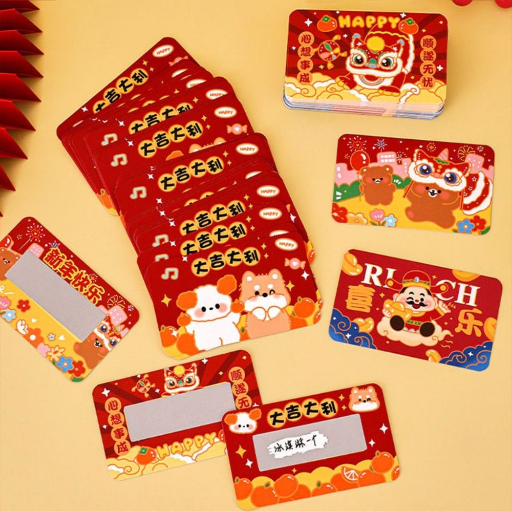 Jual 60Pcs 60Pcs Scratch-off Cards Cartoon DIY Gift Vouchers Tickets ...