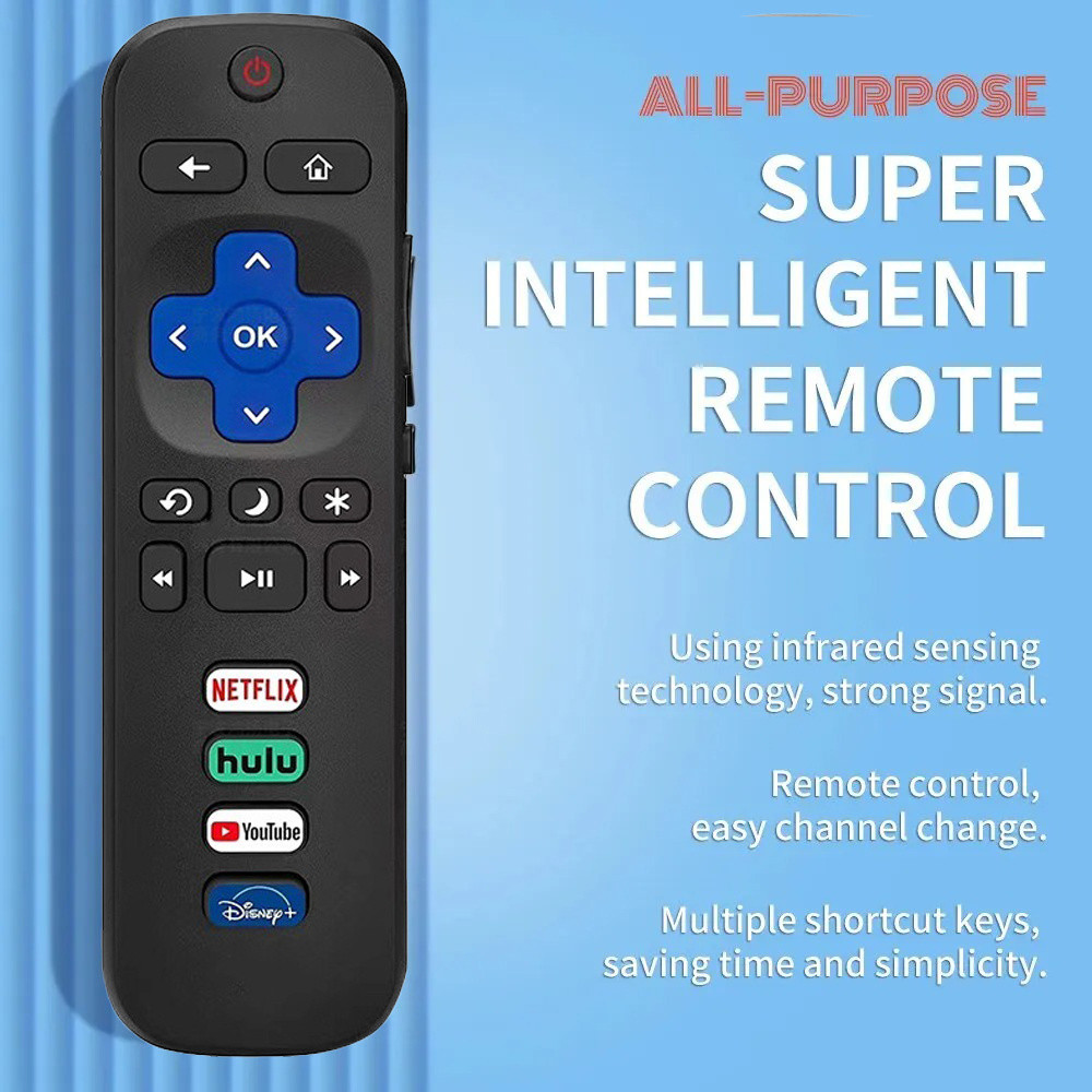 Jual Replacement Remote Control for Roku TV for TCL Roku/Hisense Roku ...