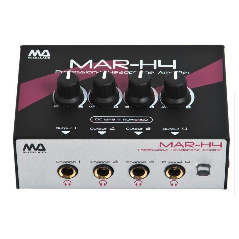 Jual Mclelland MAR-H4 4-Channel Professional Headphone Amplifier AMP ...
