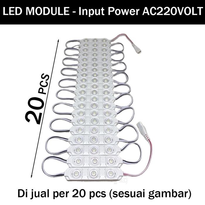 Jual Lampu LED Module 3 Mata 2 Watt AC220V Per 20 Keping terlaris ...
