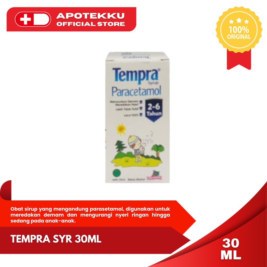Jual TEMPRA SYR 30ML | Shopee Indonesia