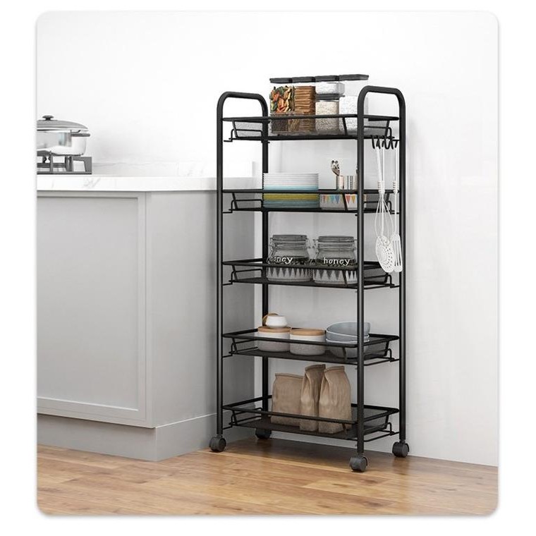 Jual Rak Trolly Roda Tray Wheel Rack 5 Susun Z962 | Shopee Indonesia