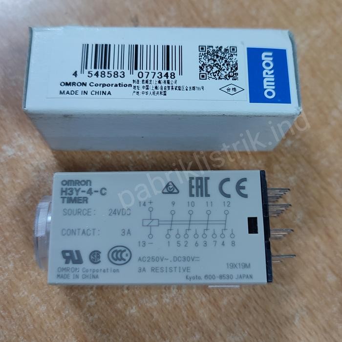 Jual TIMER RELAY H3Y 4 C 60S H3Y4 24VDC 24V DC DC24V OMRON ORIGINAL | Shopee Indonesia