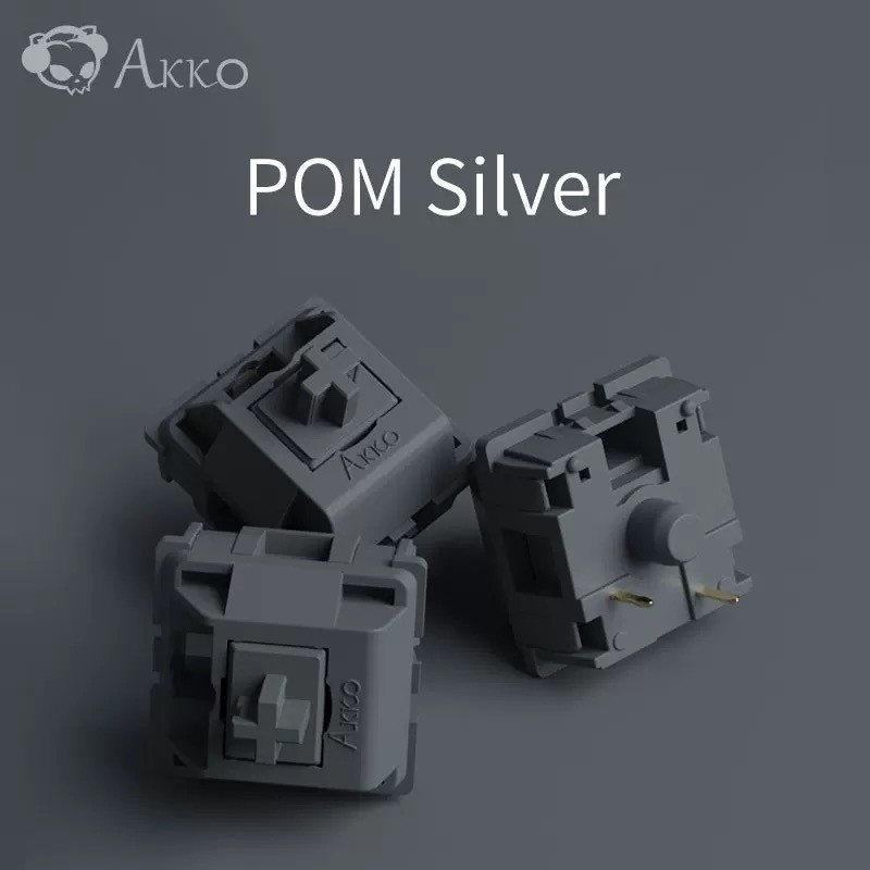 Jual Akko Cs Pom Switch Silver Pink Brown Linear Tactile 3Pin Custom Pc ...