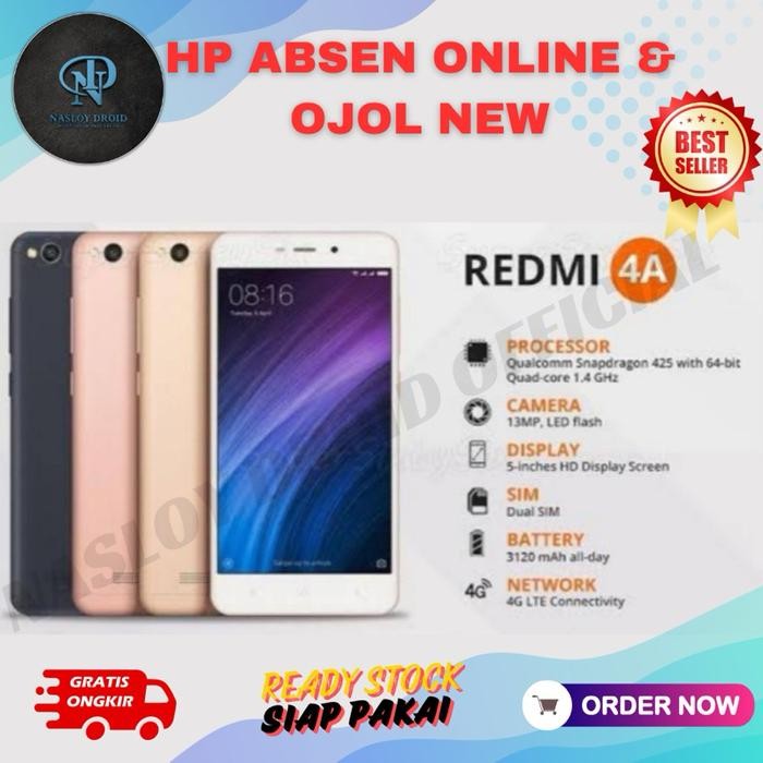 Jual Gadgetra- Hp Oprek Absensi Redmi 4A Hp Baru Ready Stok | Shopee ...
