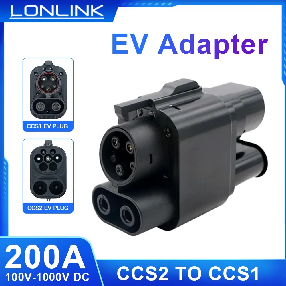 Jual LONLINK CCS2 To CCS1 Adapter From CCS2 Charger to CCS1 EV CCS2 to ...