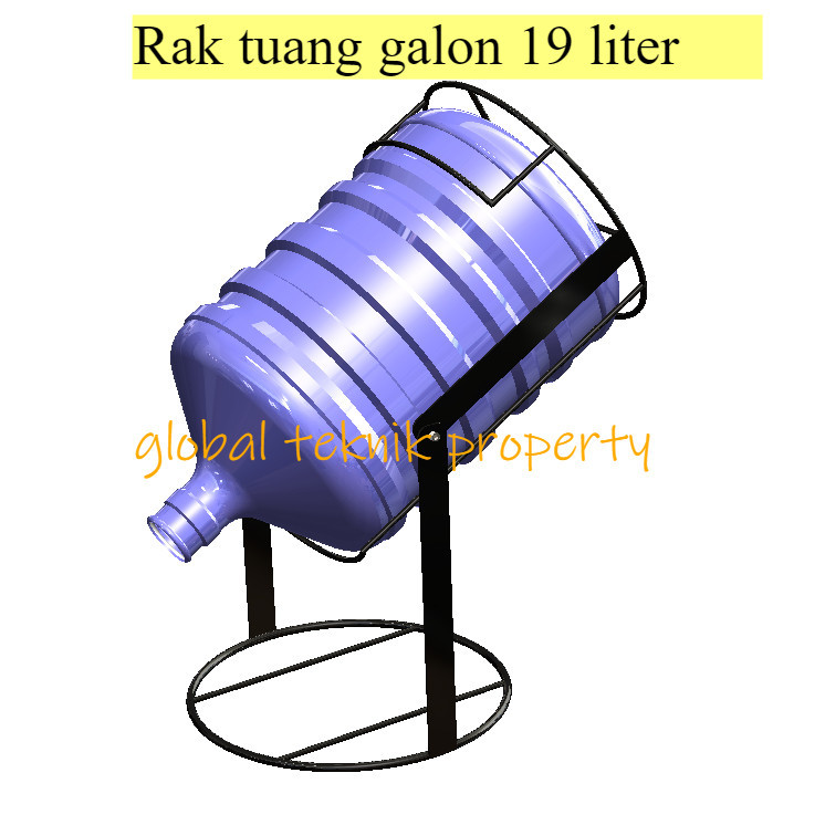 Jual RAK GALON PRAKTIS / RAK GALON TUANG /Rak penuang galon besi ...