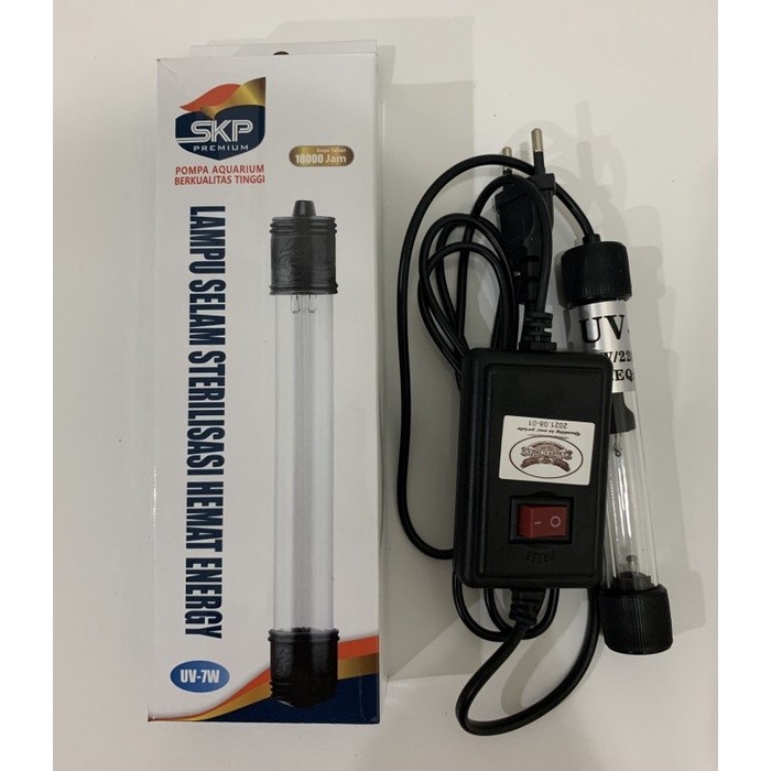 Jual Lampu UV rium scape SAKKAI PRO SKP 7 Watt Sterilisasi Alga Lumut Murah 7W | Shopee Indonesia