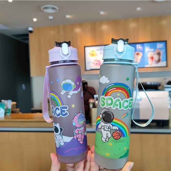 Jual ID BOTOL MINUM TALI PORTABLE RAINBOW SPACE WARNA DOFF 750ML WITH ...