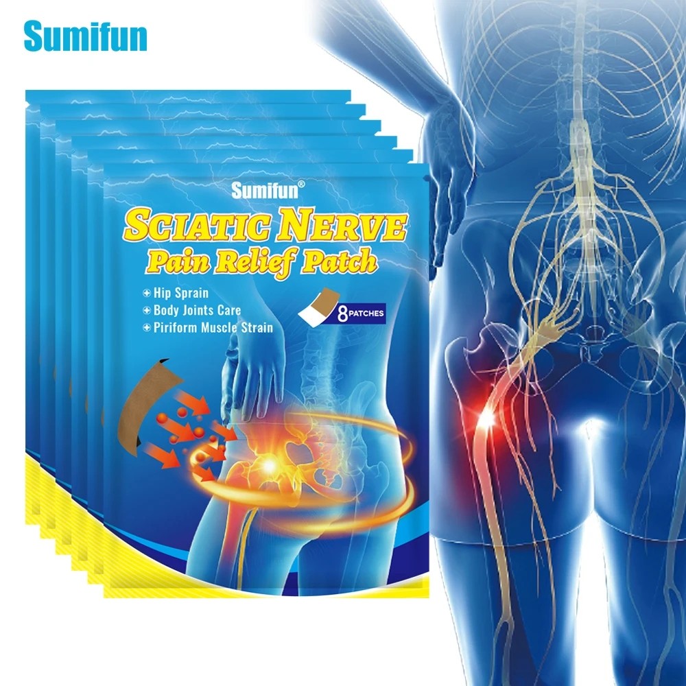 Jual IMPORT 8/80pcs Sumifun Sciatic Nerve Pain Plaster Piriformis ...